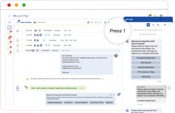Customer Self Service - Expertflow