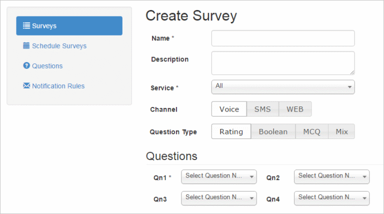 Surveys / Quality Assurance - Expertflow