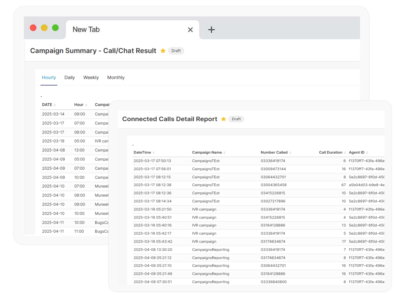 Outbound IVR, Calls, Chat & Messaging: Campaigns