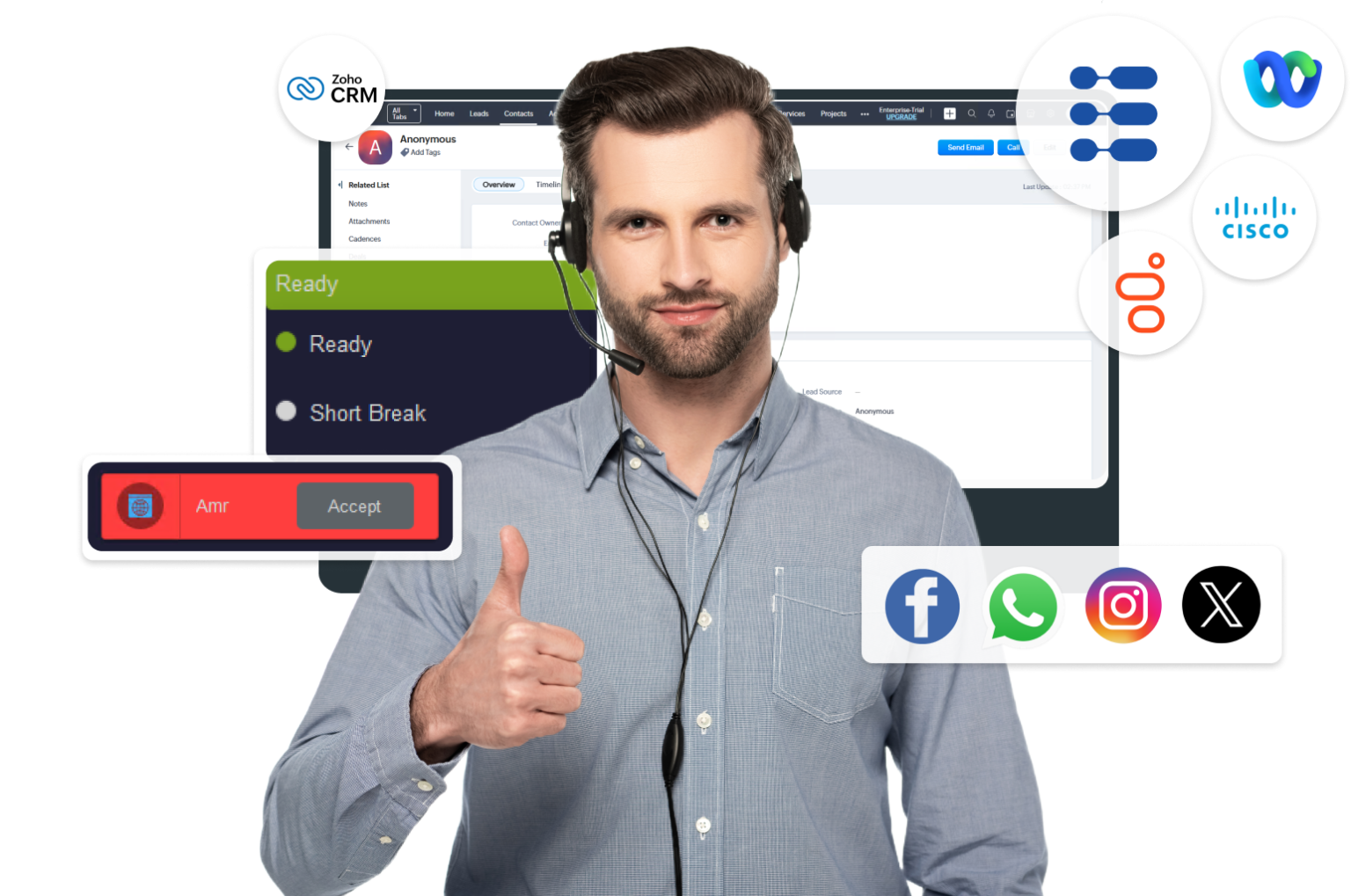 Zoho CTI Connectors - Expertflow