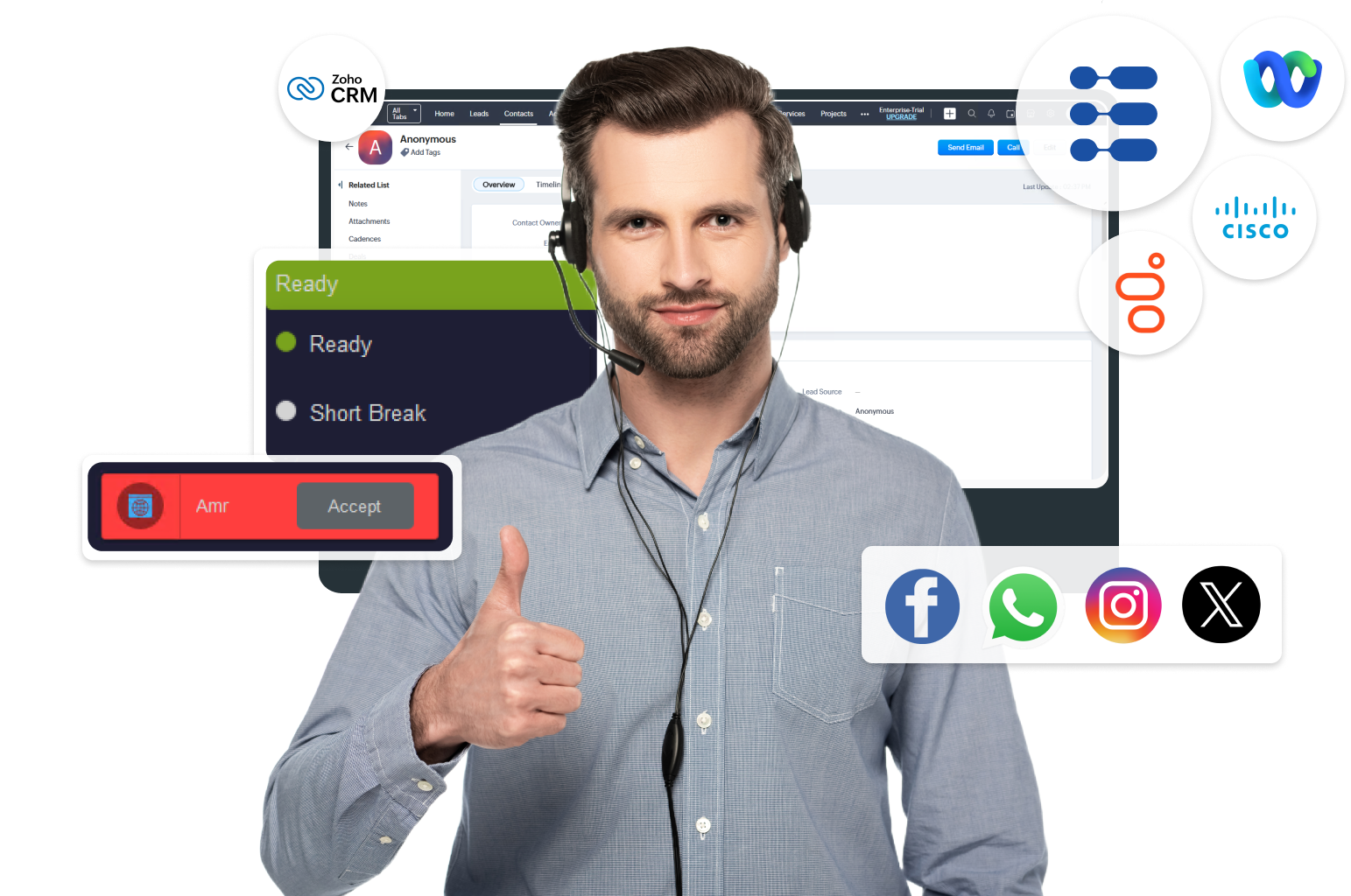 Zoho CTI Connectors - Expertflow